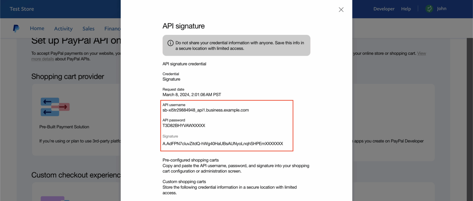 How to Request PayPal API Signature Credentials - WPPlugin LLC